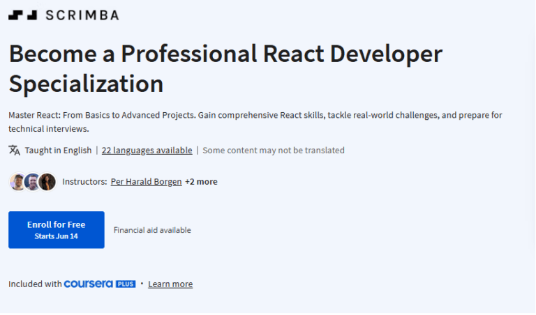 11 Best React Courses And Certifications For Developers (Updated 2025) - Technicalstudies