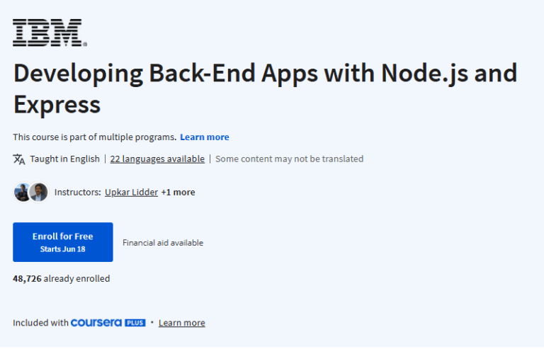 11 Best NodeJS Courses And Certifications For Developers (2025) - Technicalstudies