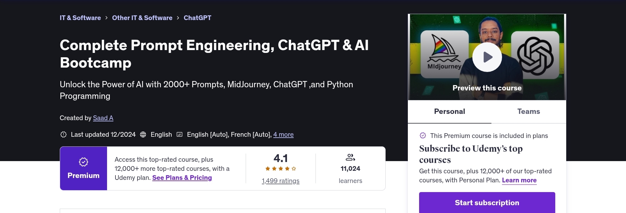 Top 10 Best Prompt Engineering Courses On Udemy In 2026 - Technicalstudies