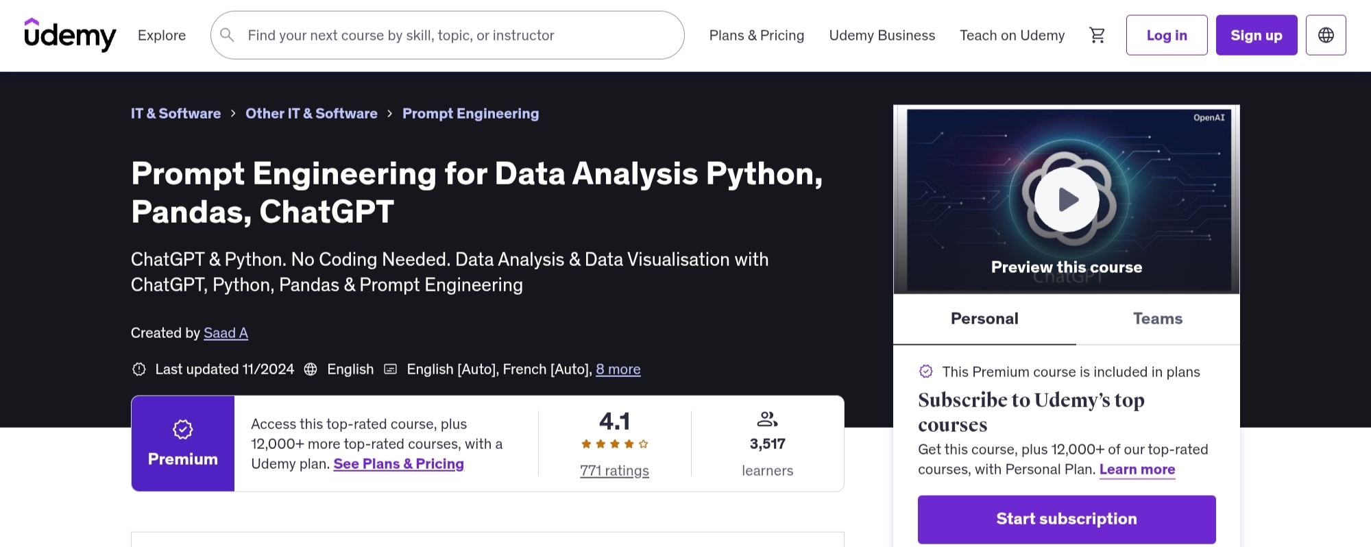 Top 10 Best Prompt Engineering Courses On Udemy - Technicalstudies