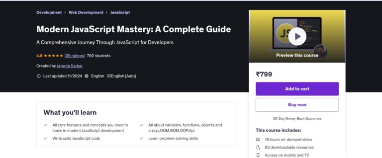 Top 10 JavaScript Courses On Udemy In 2026 - Technicalstudies