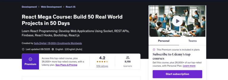 10 Best React Courses On Udemy - Technicalstudies